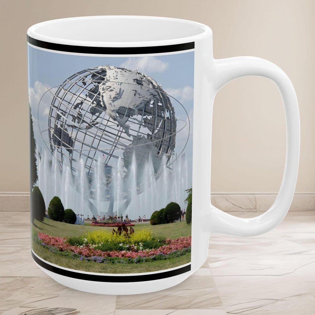 Unisphere Flushing Meadows Corona Park Queens New York 15 Oz Mug, Worlds Fair - Etsy
