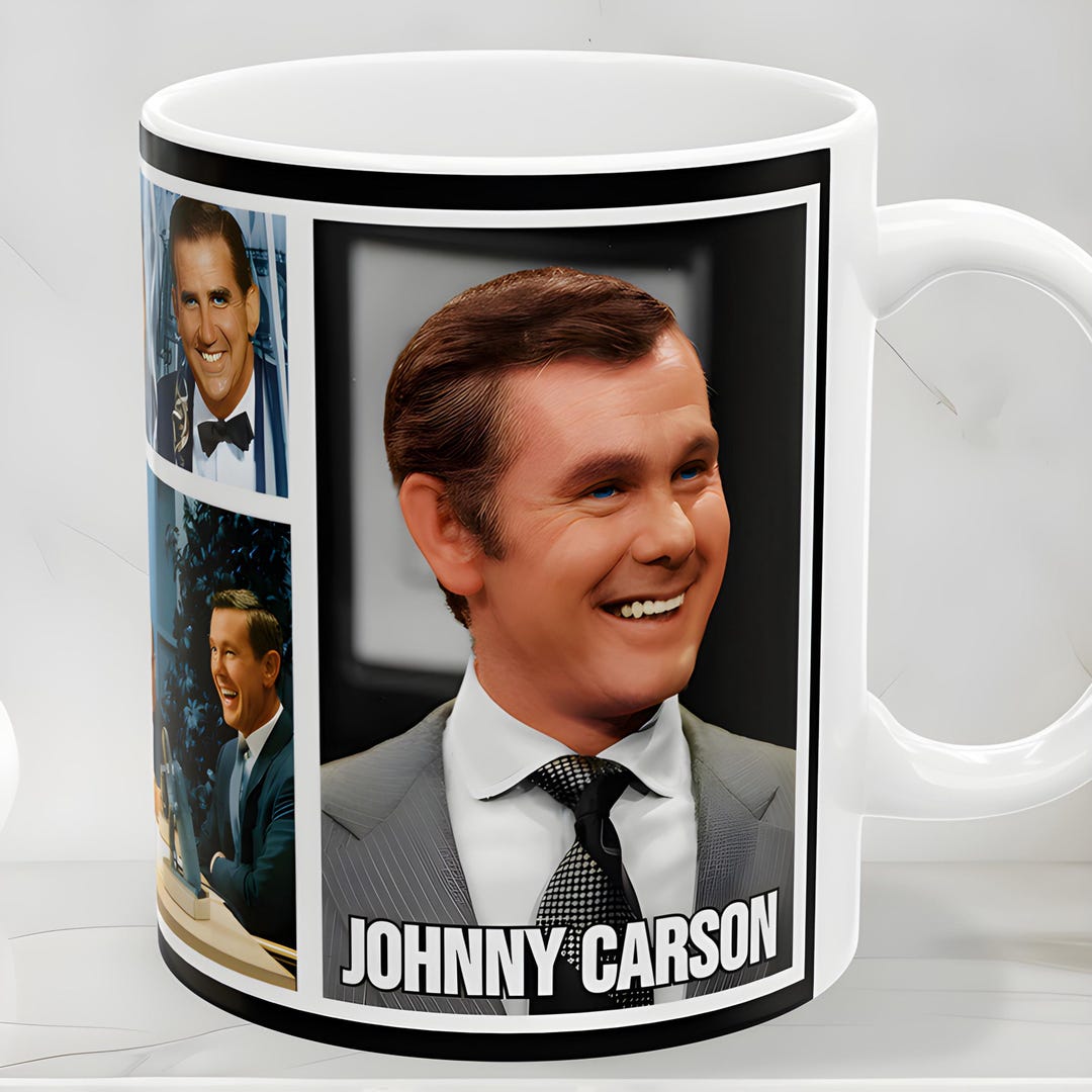 Johnny Carson Ceramic Coffee Mug: TV Icon Tribute Gift - Etsy