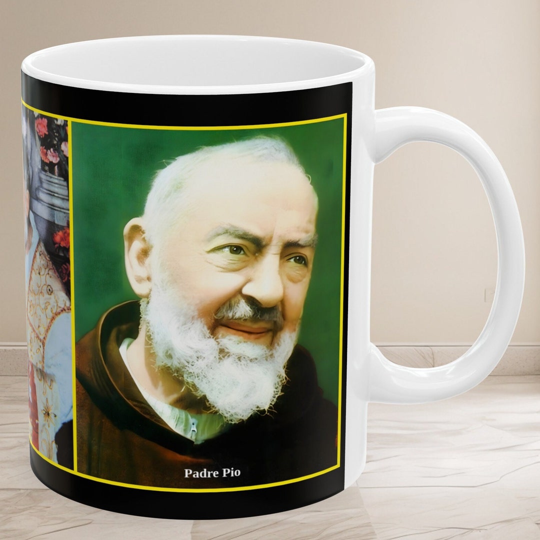 Padre Pio Collage Mug: Catholic Christian Icon Saint Gift - Etsy