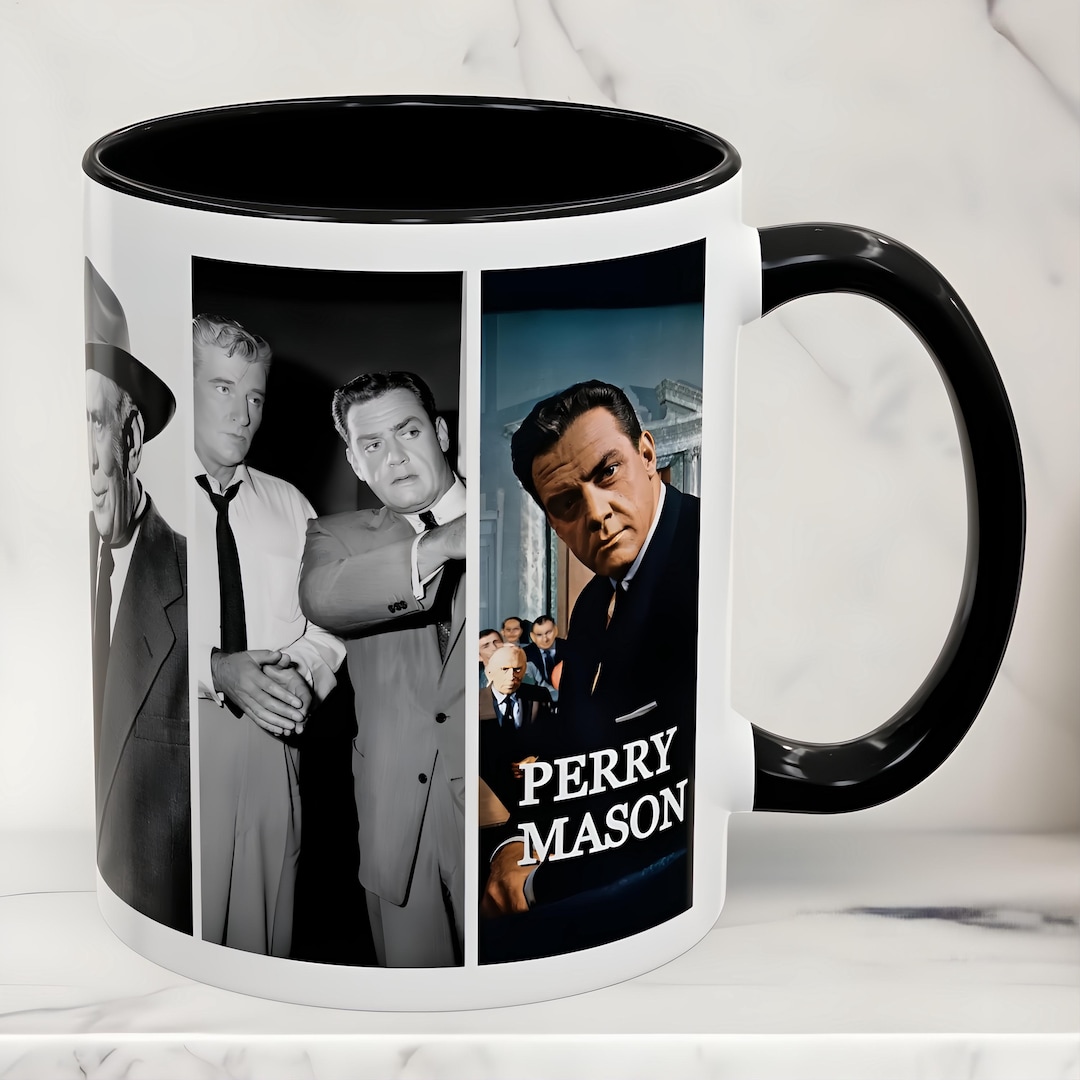 Perry Mason Show, Raymond Burr, Barbara Hale, Retro TV Shows, Ceramic ...