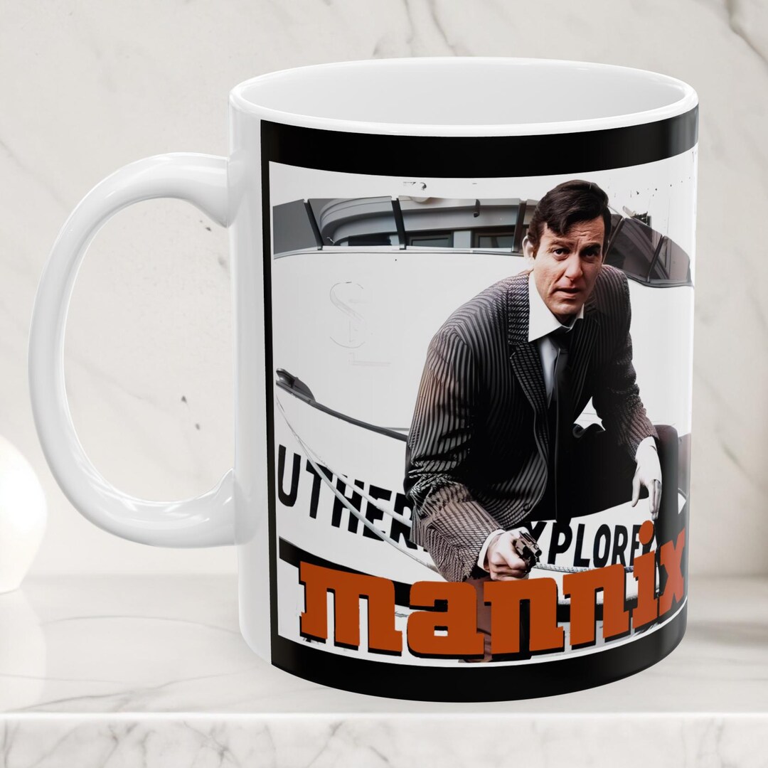 Mannix Mug, Mike Connors, Gail Fisher TV Private Investigator Series ...
