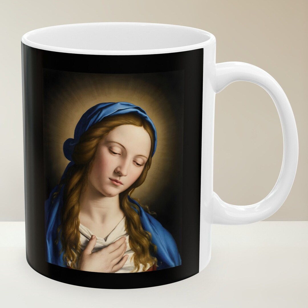 Madonna Art Coffee Mug: Catholic Icon, Giovanni Battista Salvi, 11 Oz ...