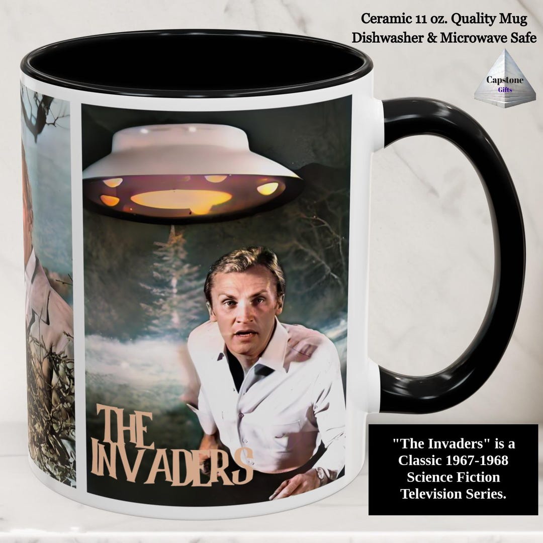The Invaders TV Show Mug, Roy Thinnes, Classic Retro Hollywood Sci-fi ...