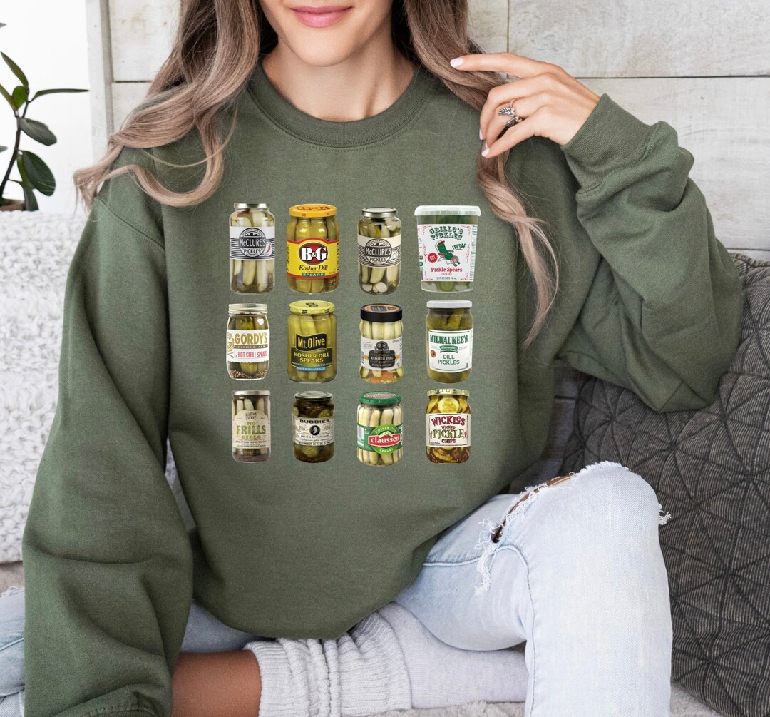 Vintage Pickle Sweatshirt, Pickle Jar Sweatshirt, Pickle Lover - Etsy