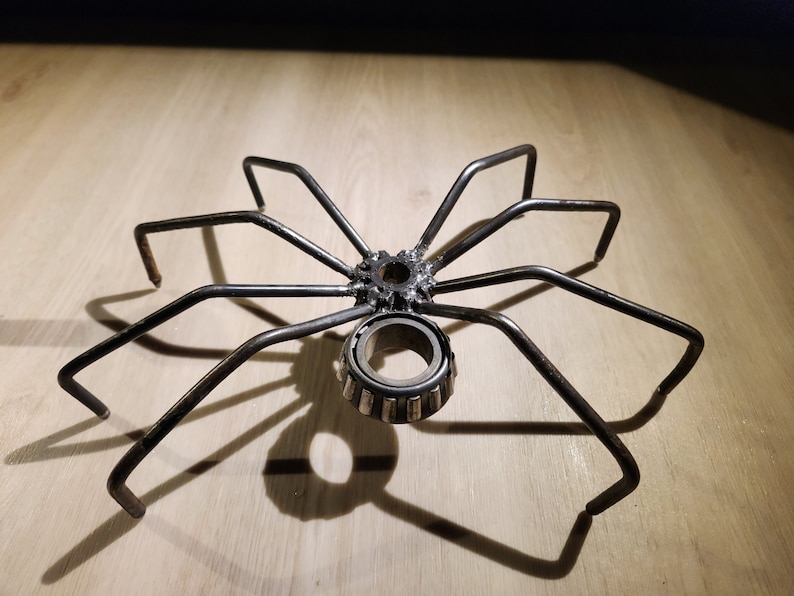 Scrap Metal Spider Sculpture - Etsy