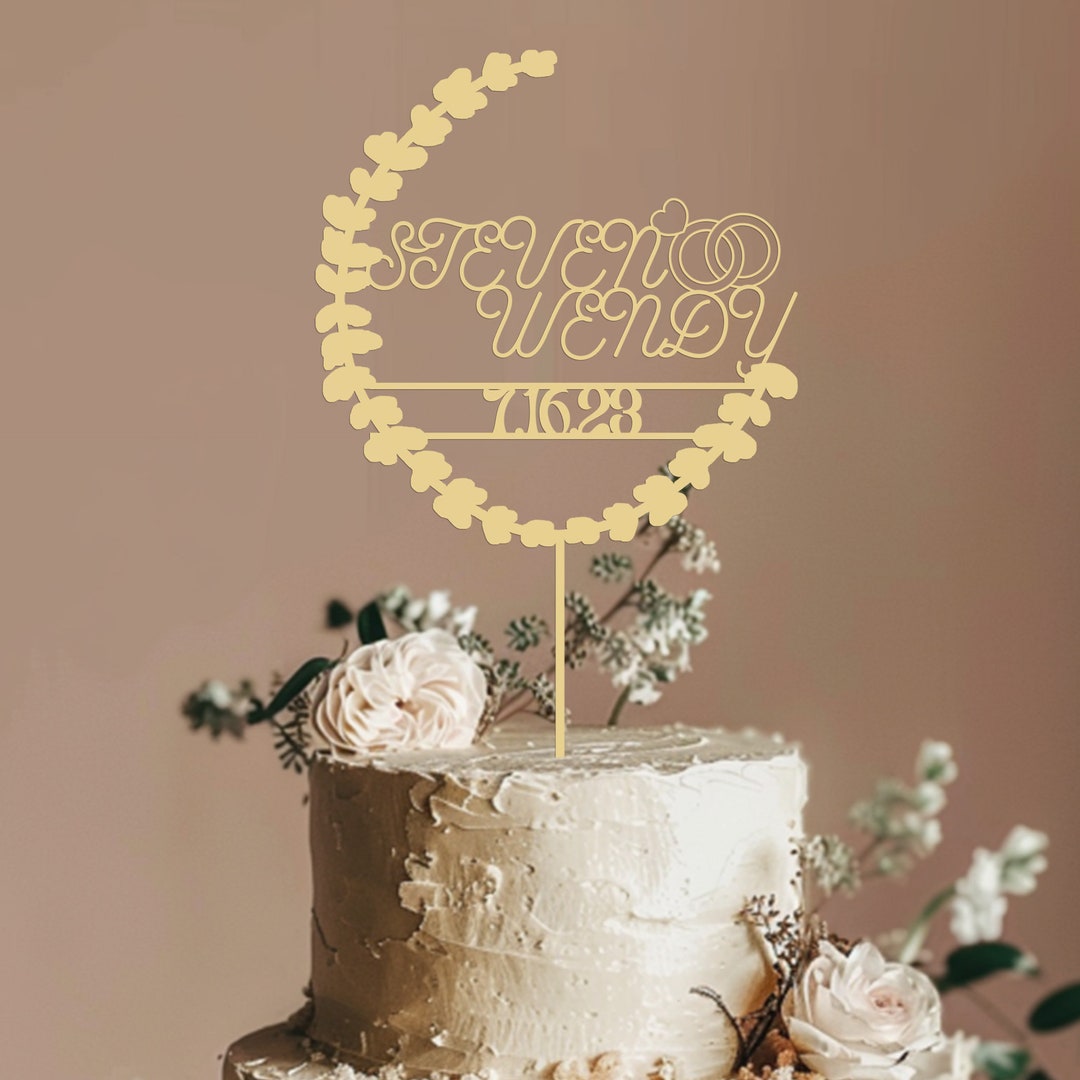 Custom Cake Topper Wooden Cake Decoration Can Be Coated With Paint ...