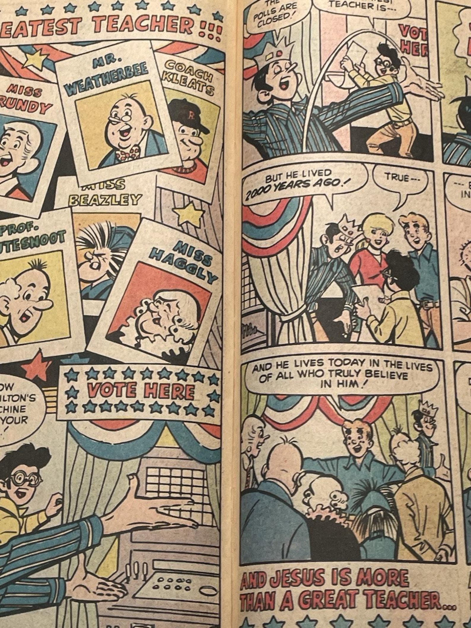 1973 Archies Clean Slate Comic Book Comics Al Hartley Christian Spire ...