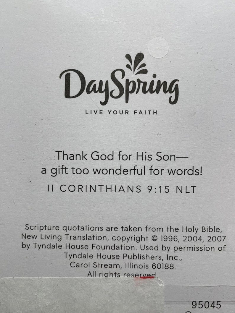 Two Packs Dayspring Christian Religious Scripture Blank Notecards ...