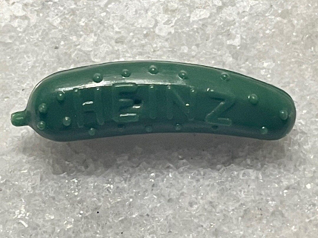 Vintage 1960's Green Plastic HEINZ PICKLE Promotion Advertising Pin - Etsy