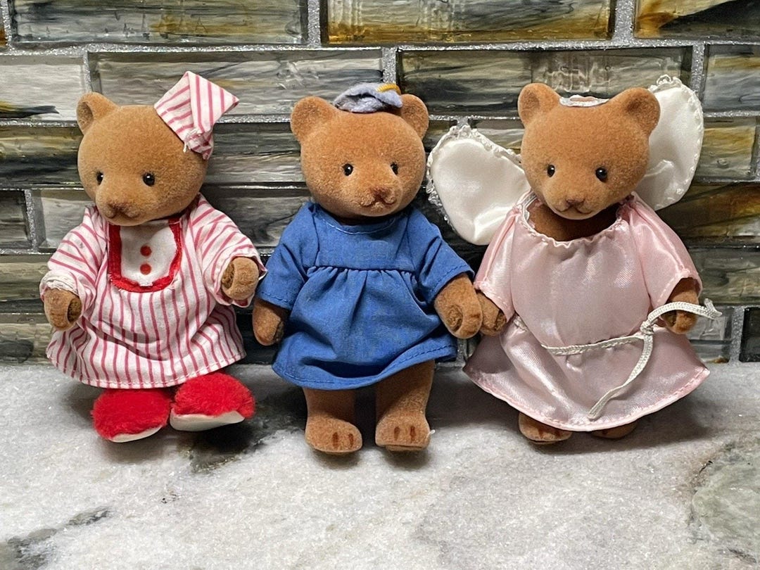 Vintage 1983 Mattel Emotions Bears by Sekiguchi Sweet Dreams Bear Angel ...