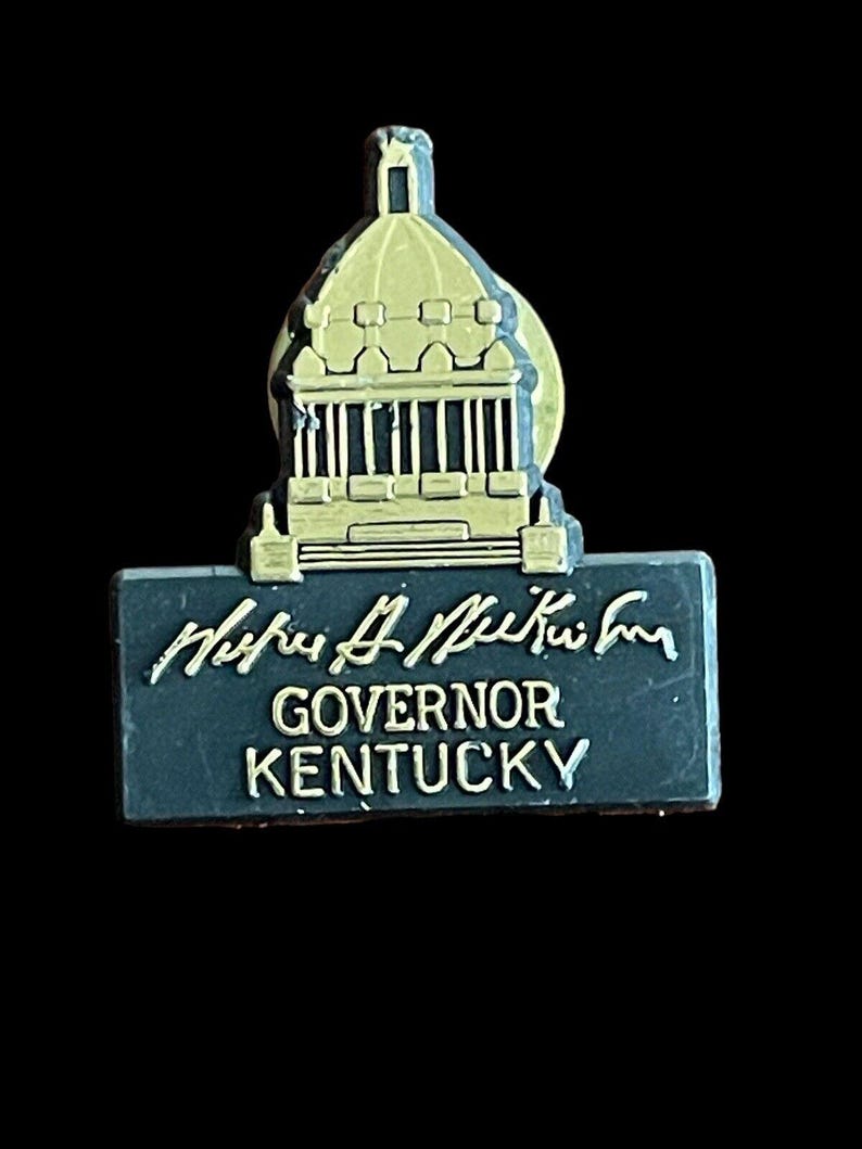 3 Vintage Kentucky Horse Pins Louisville Wallace Wilkinson Governor ...