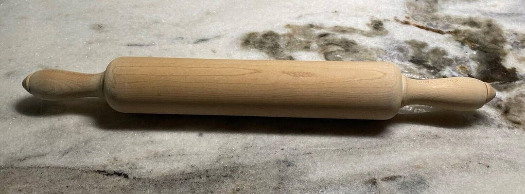 Vintage Solid Wood One Piece Rolling Pin Farmhouse Rustic Chic - Etsy