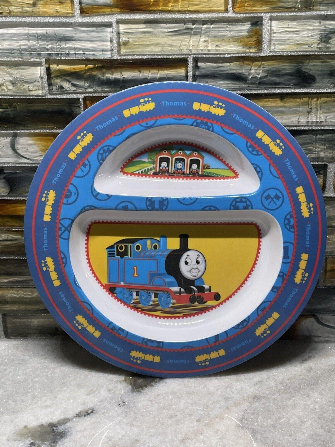 Thomas the Tank Engine Melamine Divided Plate the First Years 2005 - Etsy