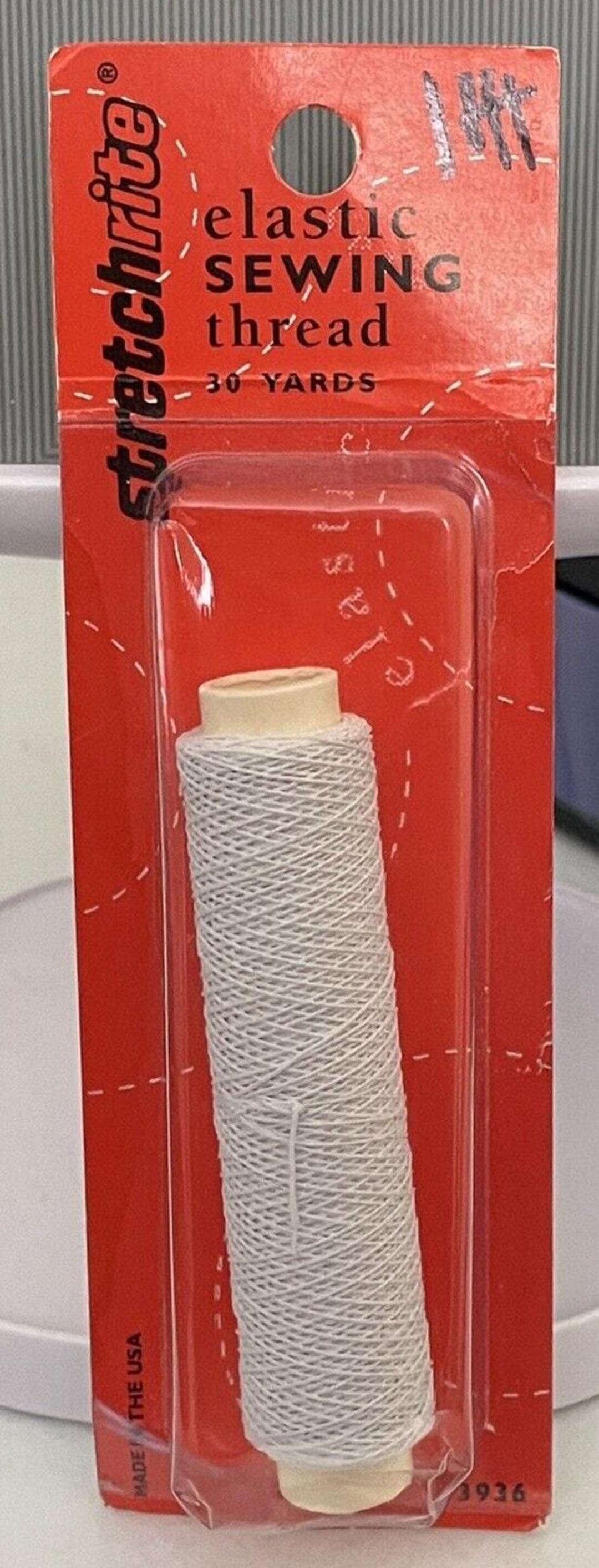 Stretchrite Elastic Sewing Thread 30 Yards NEW Factory Sealed Package ...