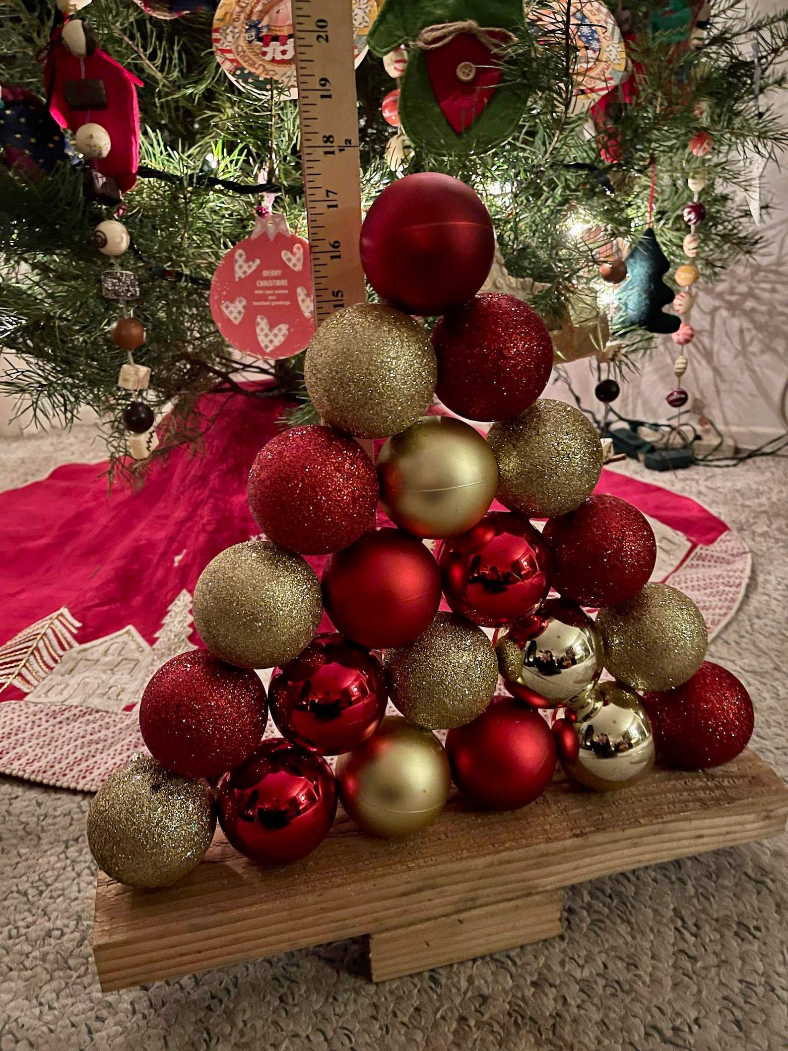 Homemade Christmas Balls Tree - Holiday Decor - Etsy