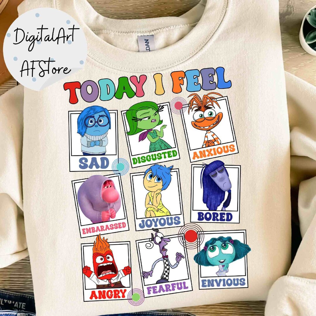 Inside Out Today I Feel PNG, Inside Out Png, Inside Out Emotions Png ...