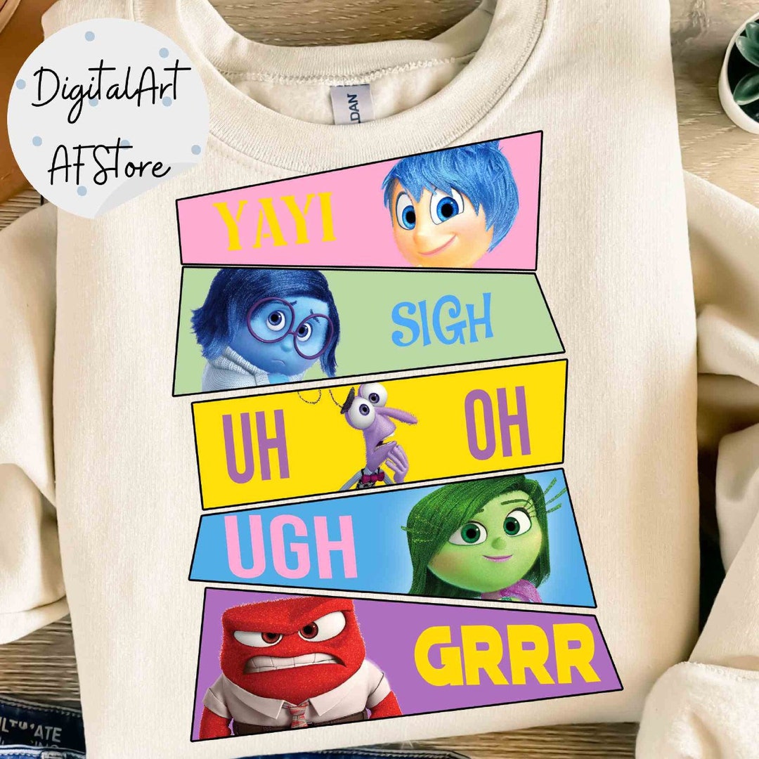 Inside Out PNG, It's Okay to Feel All the Feels Png, Inside Out ...