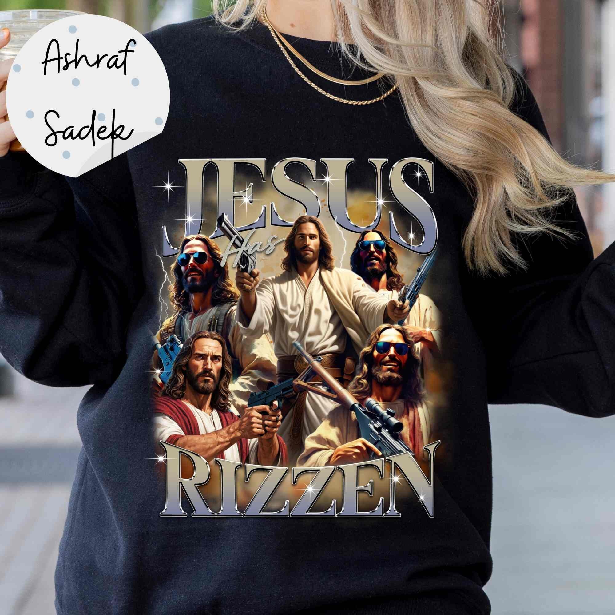 4 Jesus Has Rizzen PNG, Funny Christian Png, Retro 90s Jesus Png, Retro ...