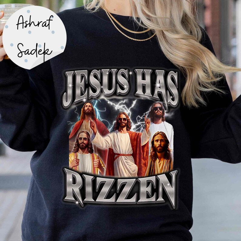 4 Jesus Has Rizzen PNG, Funny Christian Png, Retro 90s Jesus Png, Retro ...