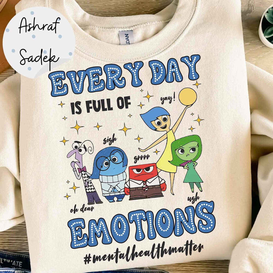 Inside Out Everyday is Full of Emotions PNG, Metal Health Matters Png ...