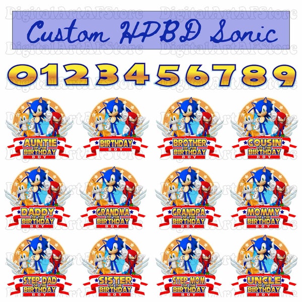 Sonic Birthday Shirt Png - Etsy