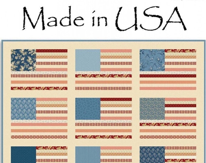 Made in USA Quilt Pattern From Laundry Basket Quilts by Sitar, Edyta - Etsy