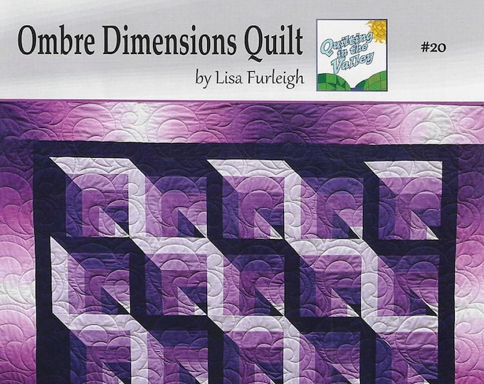 Ombre Dimensions Quilt Pattern From Quilting in the Valley by Furleigh ...