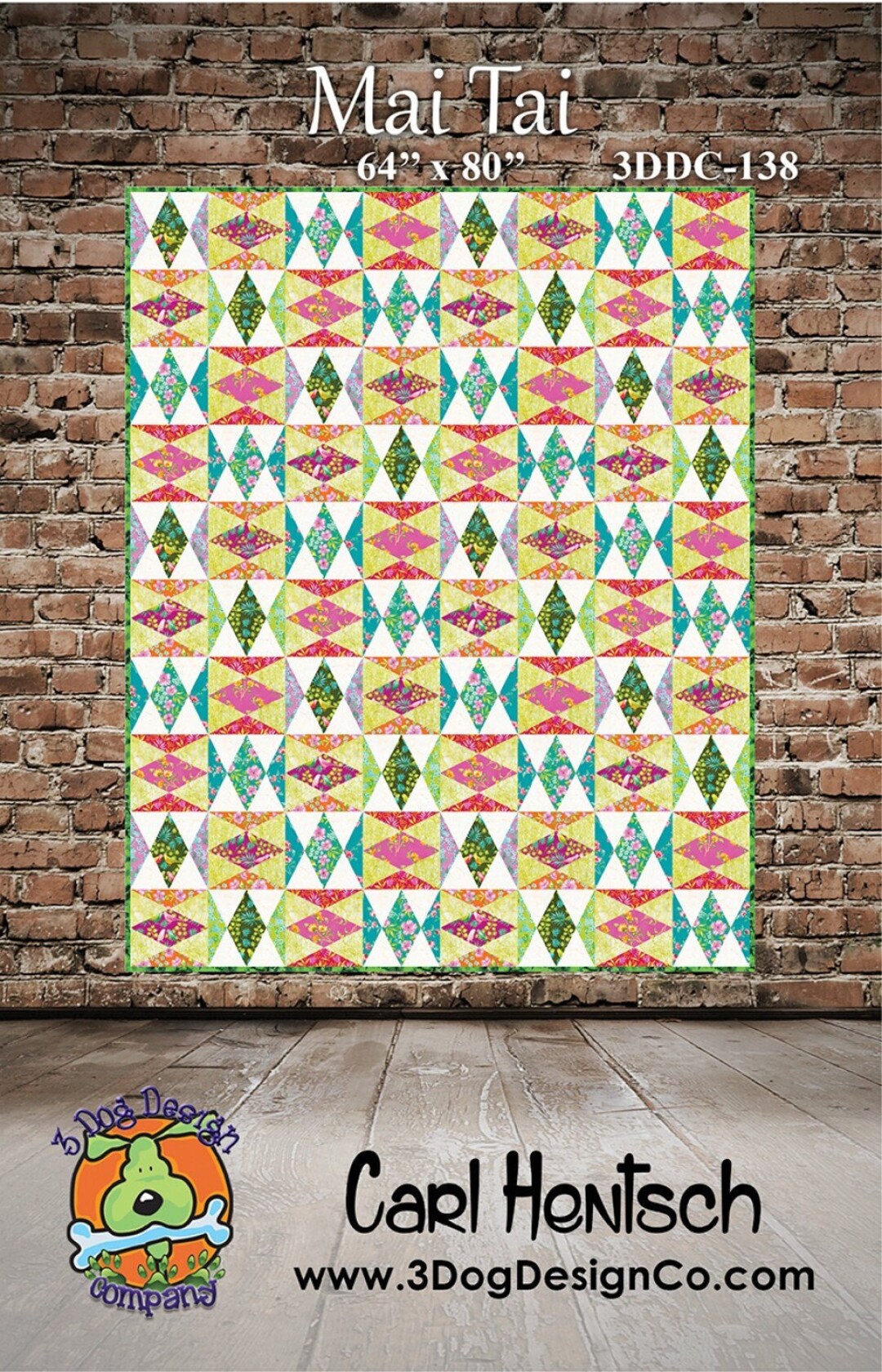 Mai Tai Quilt Pattern by Carl Hentsch From 3 Dog Design - Etsy
