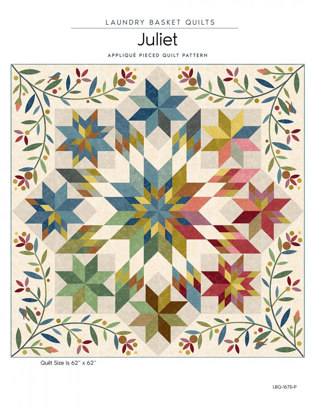 Juliet Quilt Pattern From Laundry Basket Quilts by Sitar, Edyta 62 X 62 ...