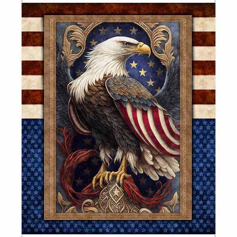 Patriotic Quilt Panels - Etsy