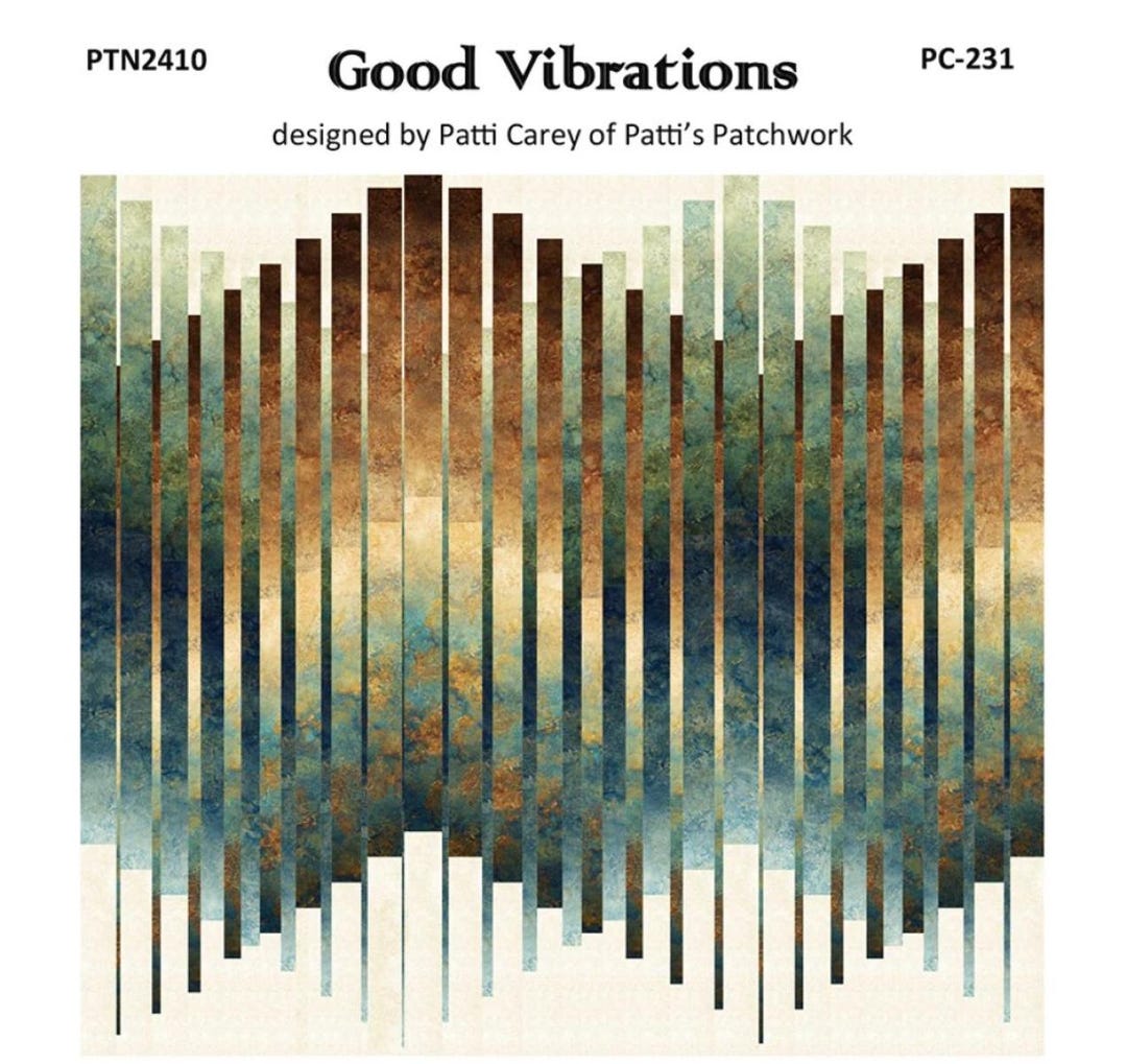 Good Vibrations Quilt Pattern 94 X 104 or 104 X 114 From Quiltwoman.com ...