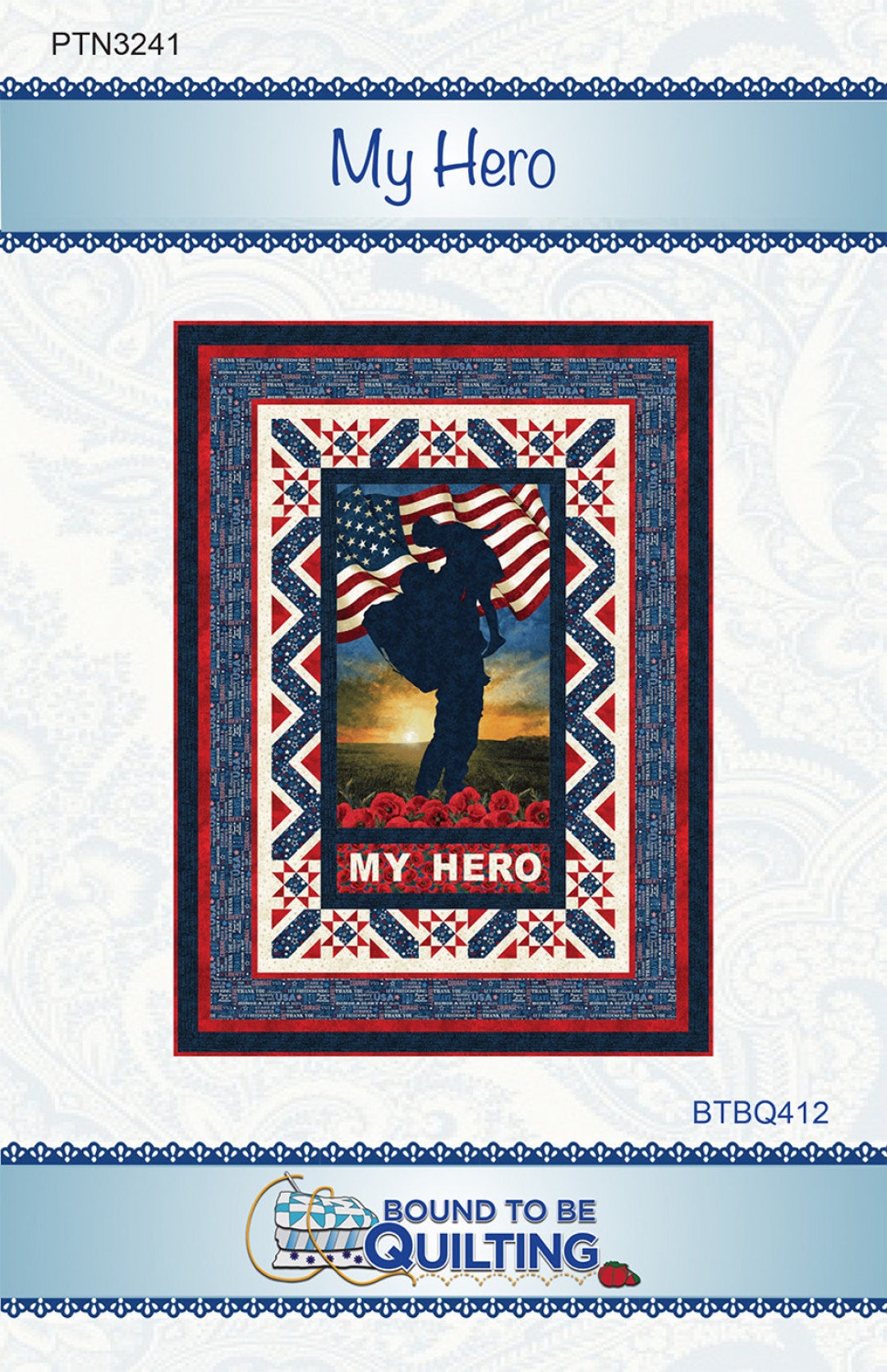 My Hero Quilt Pattern From Bound to Be Quilting, LLC by Hollenbaugh ...