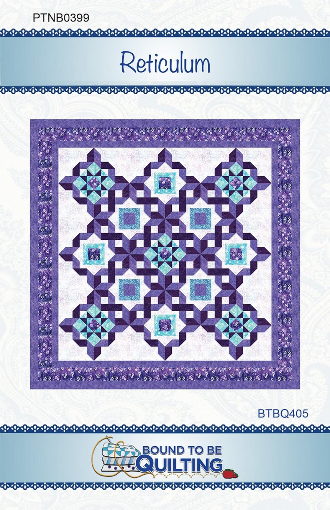 Reticulum Quilt Pattern From Bound to Be Quilting, LLC by Mimi Hollenbaugh and Pat Syta 80 X 80 ...