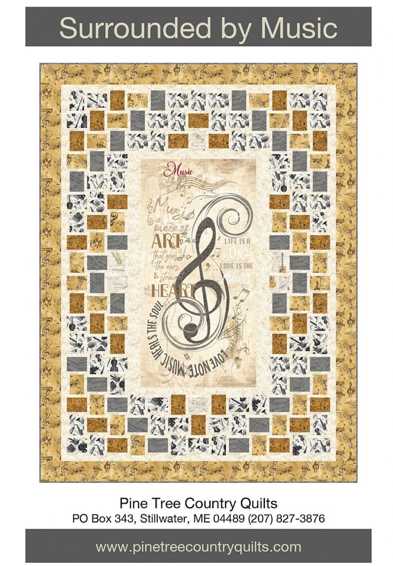 Surrounded by Music Quilt Pattern From Pine Tree Country Quilts by ...