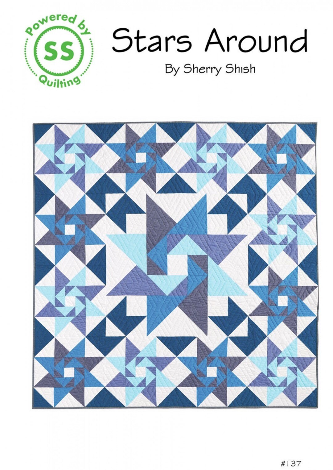 Stars Around Quilt Pattern From Powered by Quilting by Sherry Shish - Etsy