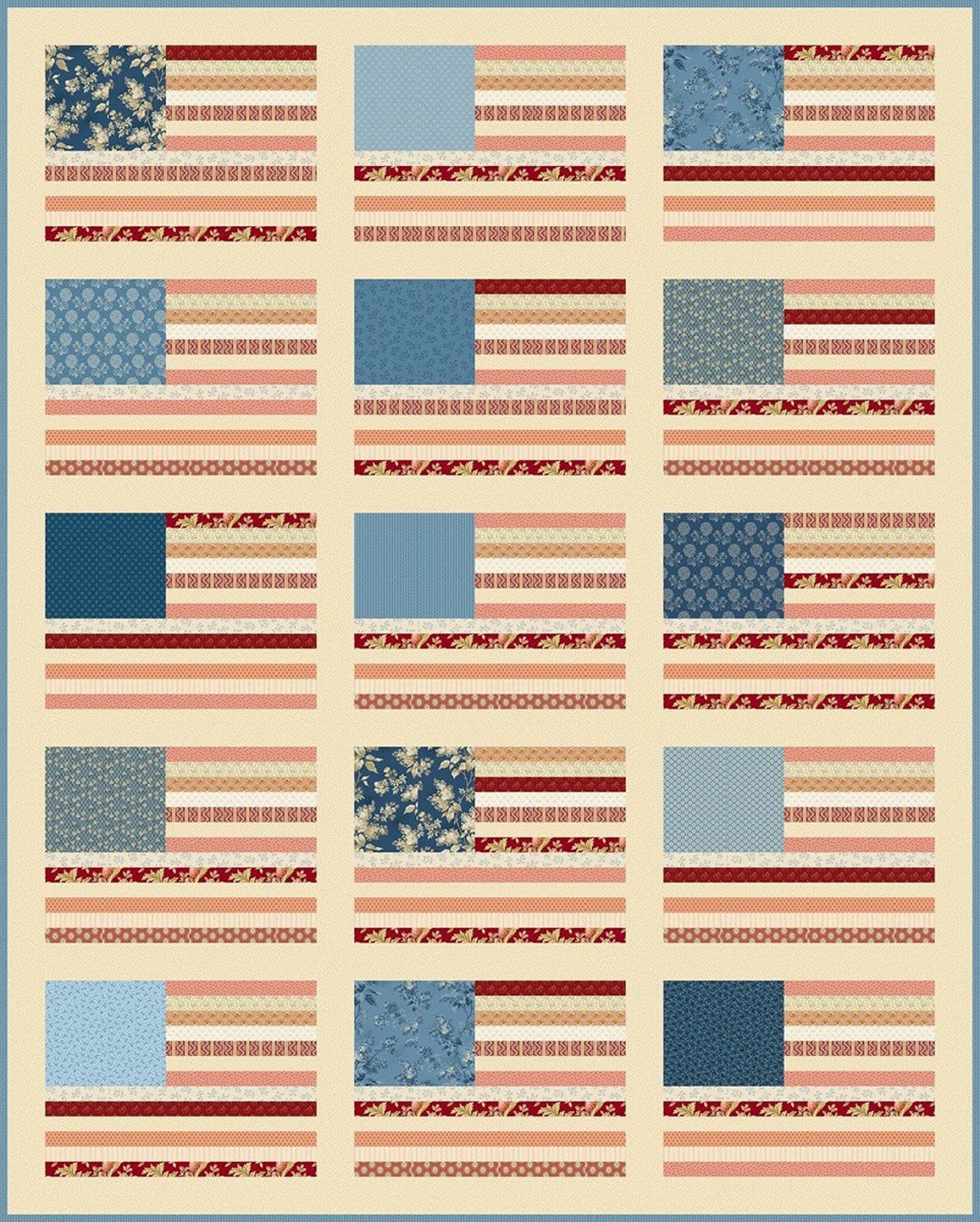 Made in USA Quilt Pattern From Laundry Basket Quilts by Sitar, Edyta 64 ...