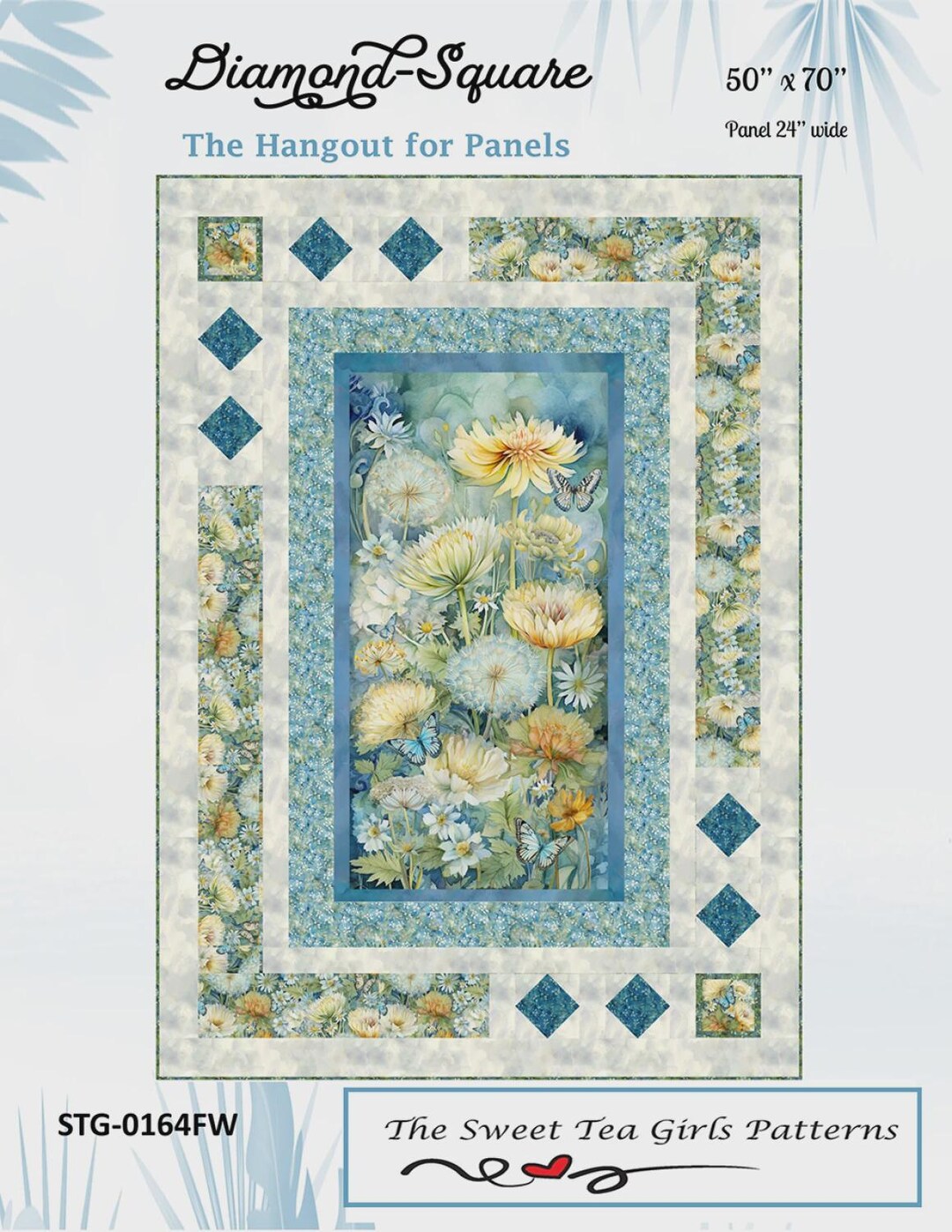 Diamond-square the Hangout for Panels Quilt Pattern 50 X 70 From Sweet ...