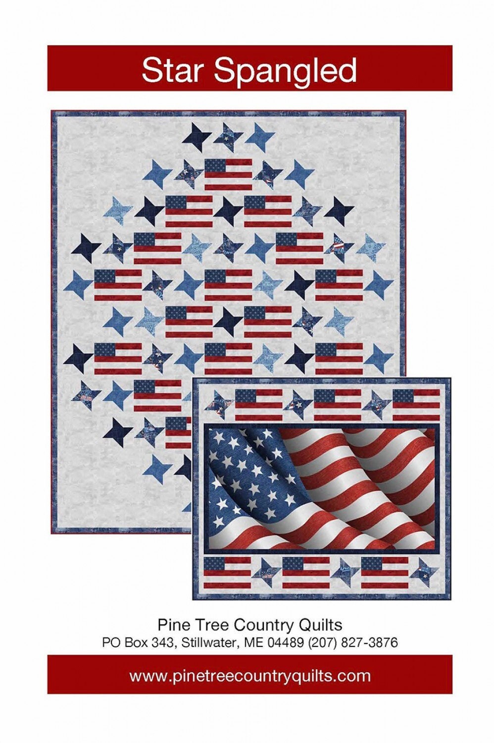 Star Spangled Quilt Pattern From Pine Tree Country Quilts by Boobar ...