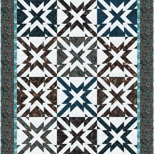 Stellar Magic Quilt Pattern From Material Girl Quilts 42 X 56 or 53 X ...