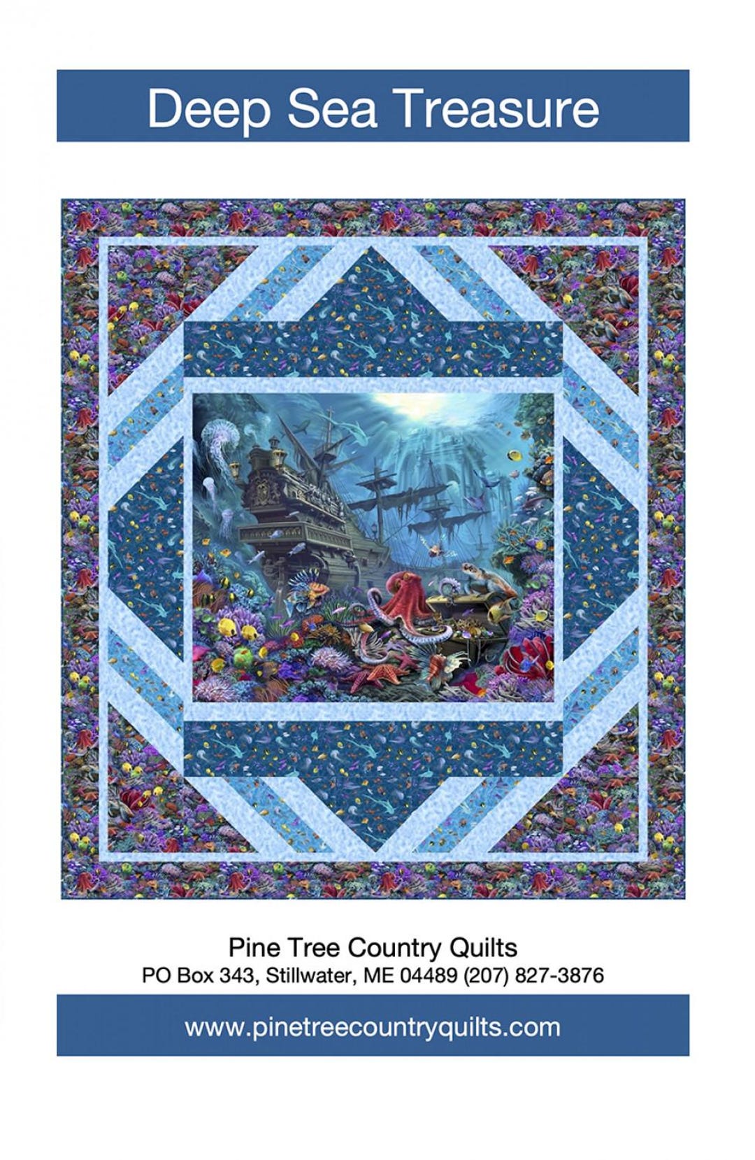 Deep Sea Treasure Quilt Pattern From Pine Tree Country Quilts by Boobar ...