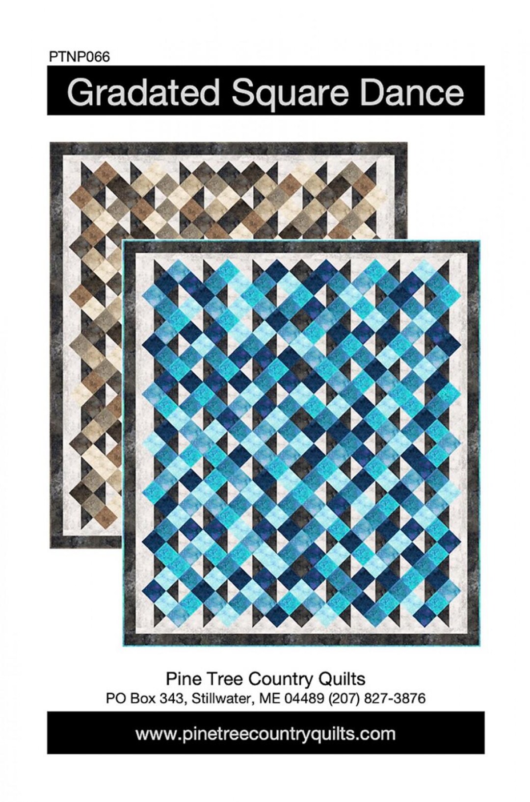 Gradated Square Dance Quilt Pattern From Pine Tree Country Quilts by ...