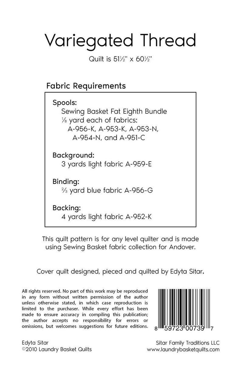 Variegated Thread Quilt Pattern From Laundry Basket Quilts by Sitar ...