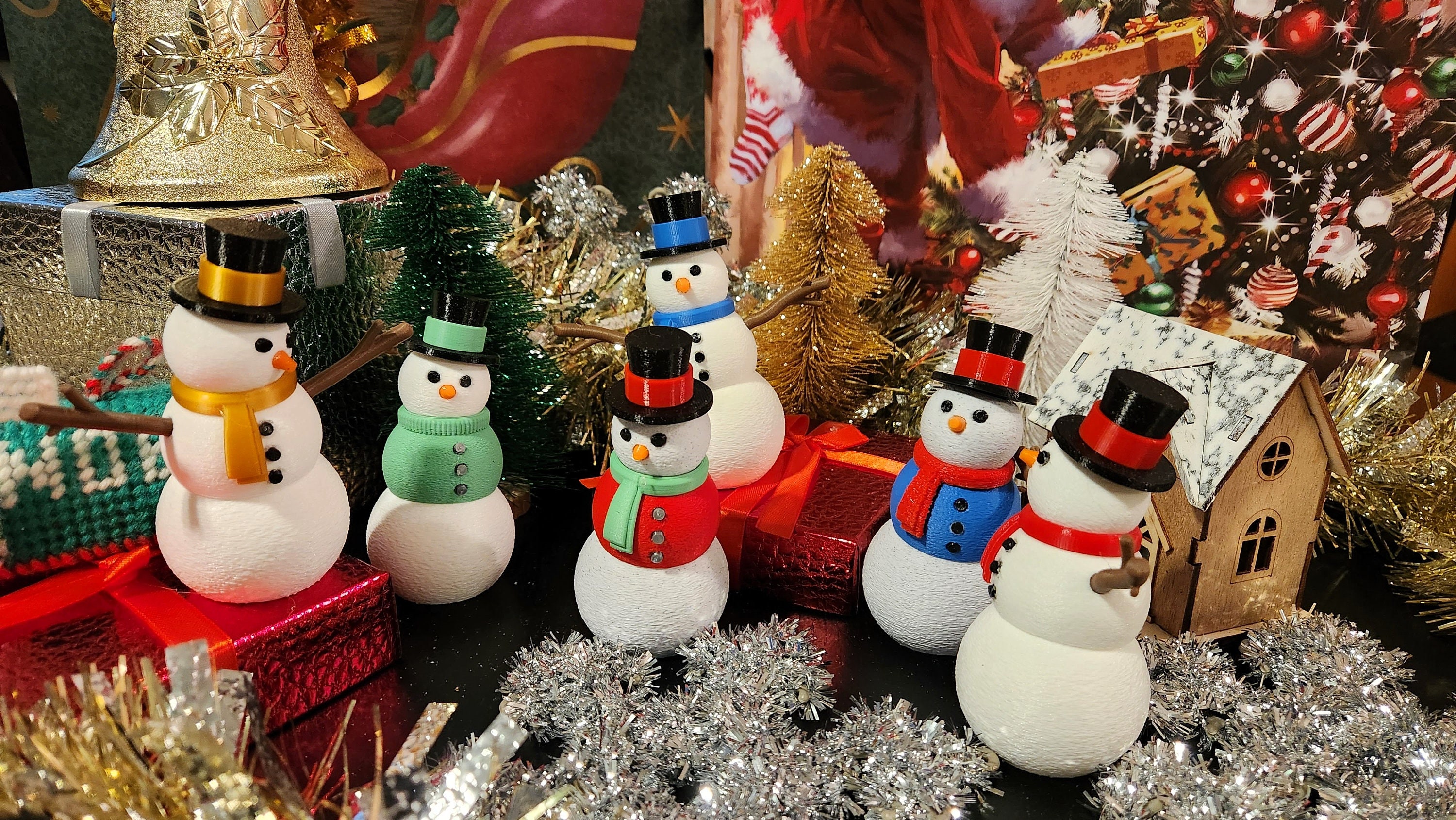 Articulated Posable Snowman - Etsy