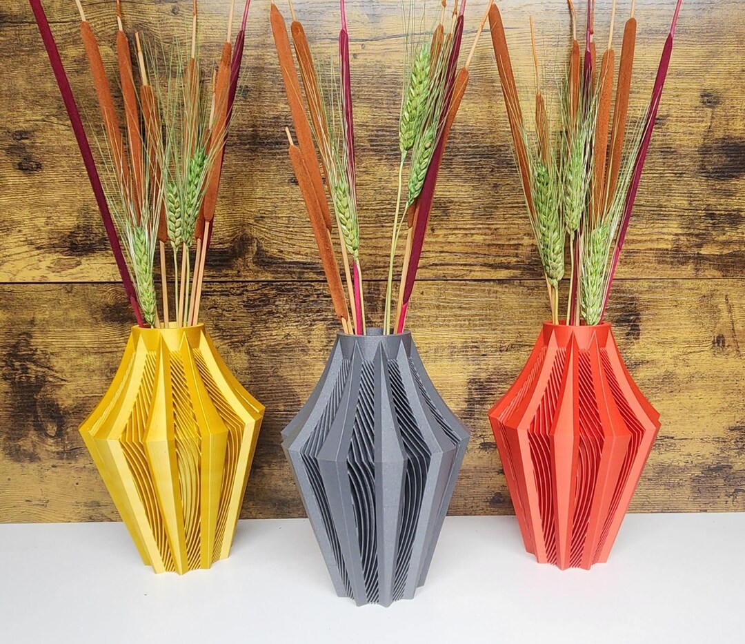 Modern Geometric Vase 'lumo' | Minimalist Décor | Multiple Colors ...