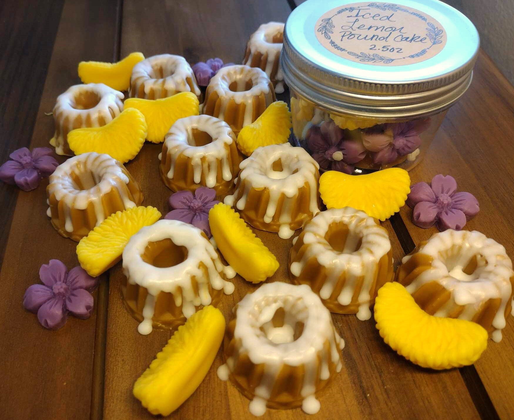 Bath & Body Works Iced Lemon Pound Cake Wax Melts Realistic Food Wax ...