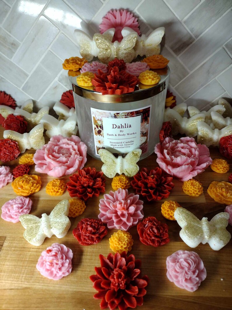 Bath & Body Works Dahlia Wax Melts Floral Fruity Scent Realistic Flower ...