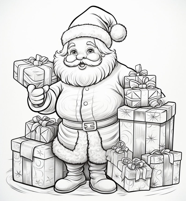 5 Holiday Coloring Pages For Childrenkids Christmas Etsy 5-holiday-coloring-pages-for-childrenkids-christmas-etsy