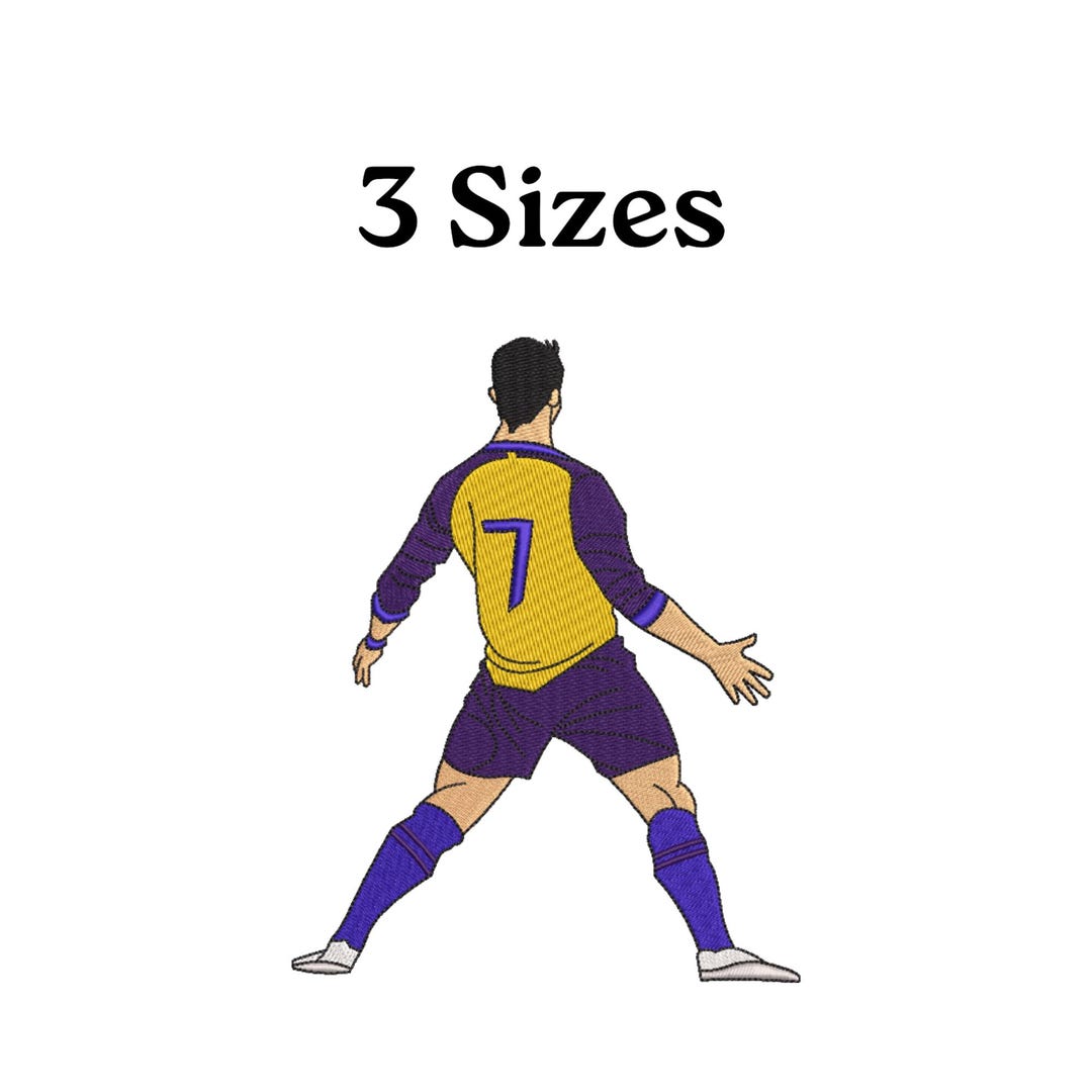 Cristiano Ronaldo Embroidery Design, CR7 Design, Soccer Embroidery ...