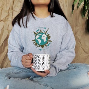 Travel Machine Embroidery Design, Earth Machine Embroidery Design ...