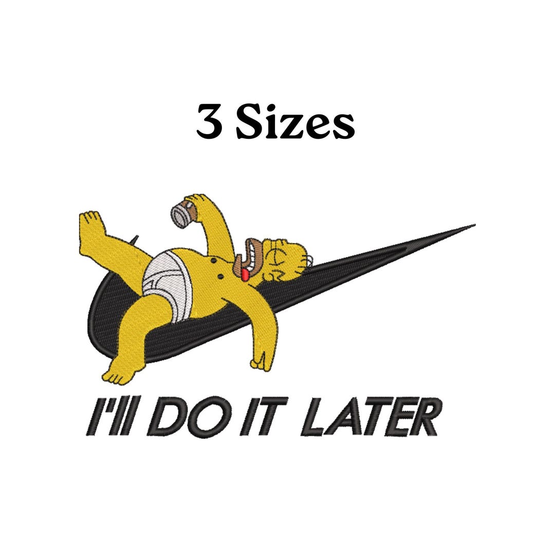 Sleeping Simpson Embroidery Design Digital Download Simpsons Embroidery ...